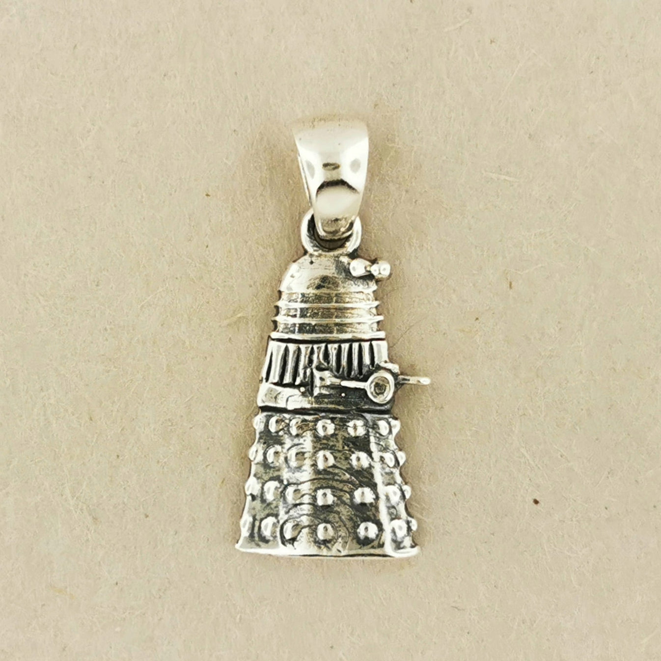Dalek Pendant in Sterling Silver or Antique Bronze – Le Dragon Argenté