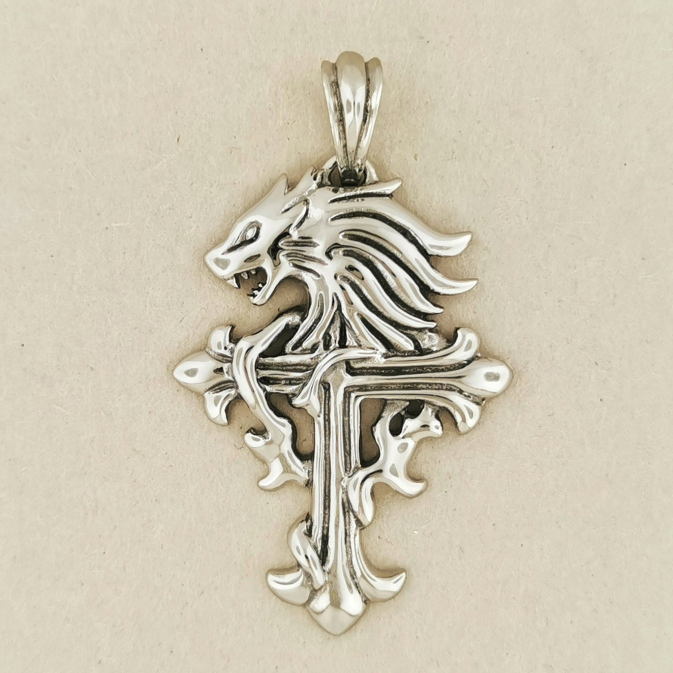 Final Fantasy 8 Squall Griever Pendant in Stainless Steel – Le Dragon ...