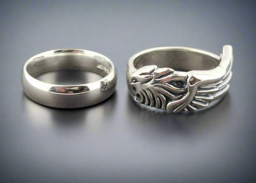 Final Fantasy 8 Squall Griever Ring Set, Final Fantasy 8 Wedding Set ...