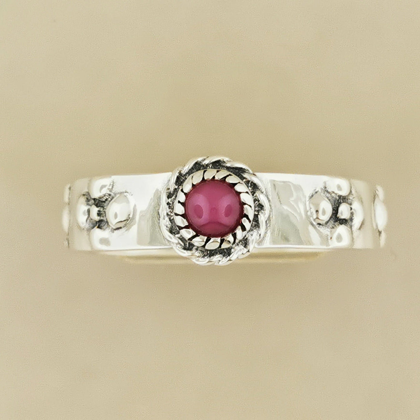 Howls Moving Castle Ring in Sterling Silver with Synthetic Star Ruby ...